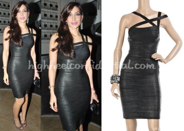 herve leger Rebecca stretch dress Archives - High Heel Confidential