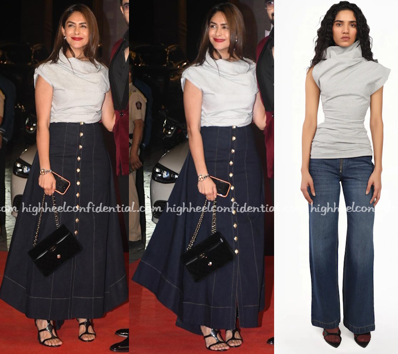 Mrunal Thakur in Qua Clothing at Ramesh Taurani Birthday - High Heel ...